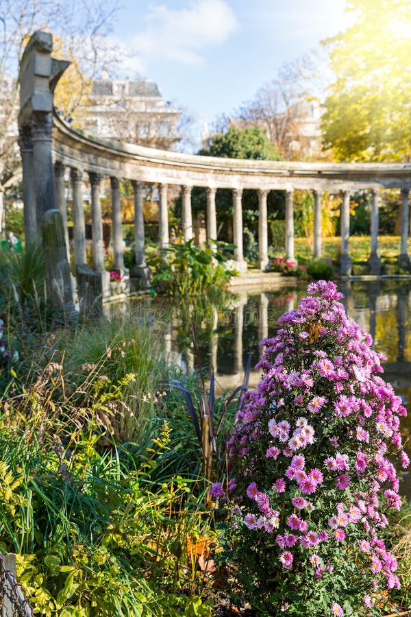 Paris - Parc Monceau stock photo. Image of background - 174127682
