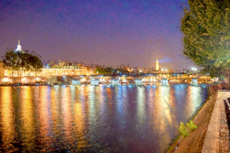 Paris stock illustration. Illustration of paris, landscape - 98903346