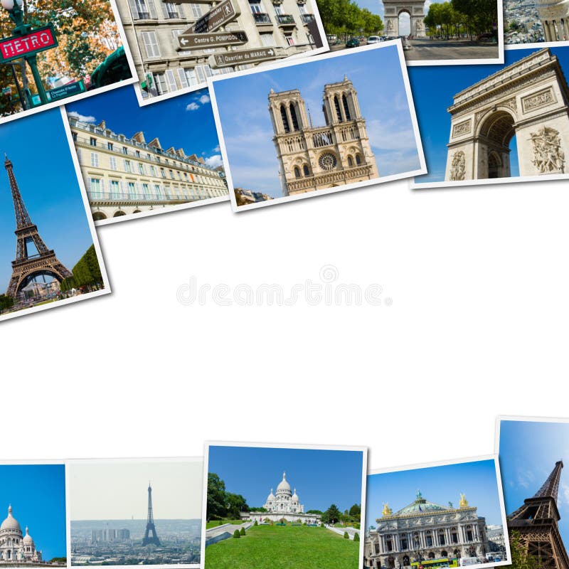 Paris collage 1 editorial photography. Image of paris - 4360602