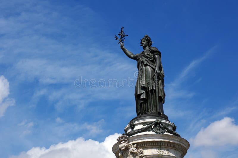 Paris republic square stock photo. Image of square, tourism - 16796106