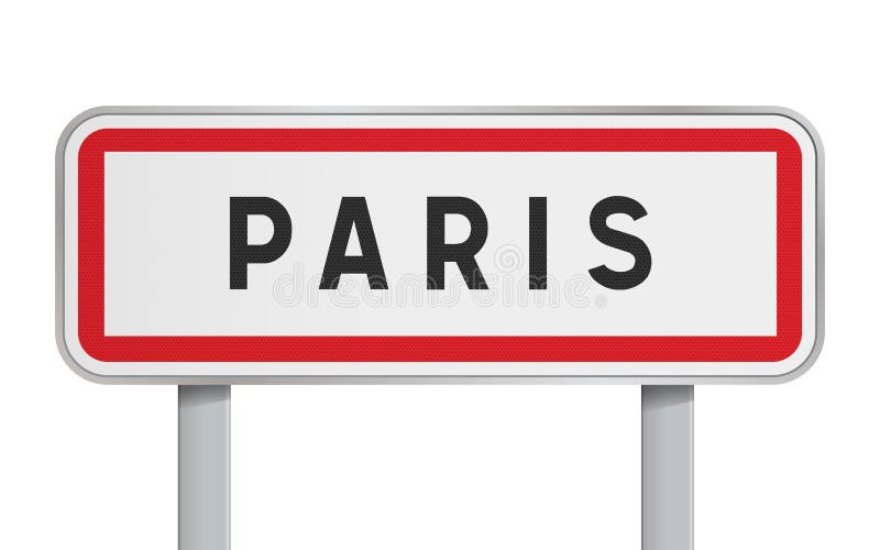 Paris Road Sign Stock Photography - Image: 38054082