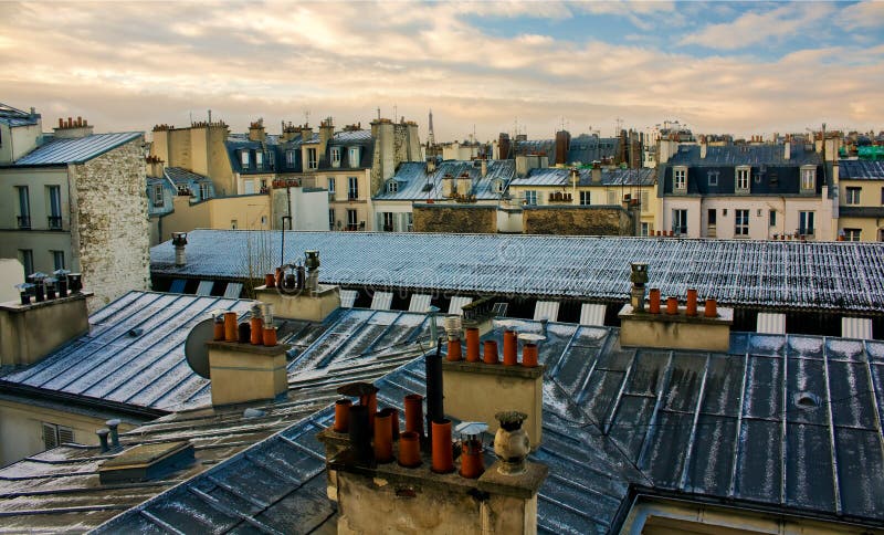 Paris Roof View stock photo. Image of panoramic, shutter - 12918278