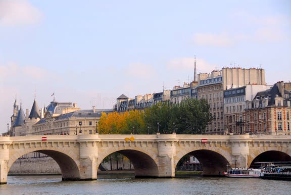 Paris Seine stock photo. Image of attraction, holiday - 1513638