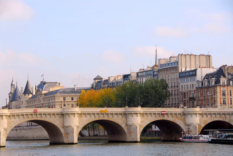 Paris Seine stock photo. Image of attraction, holiday - 1513638