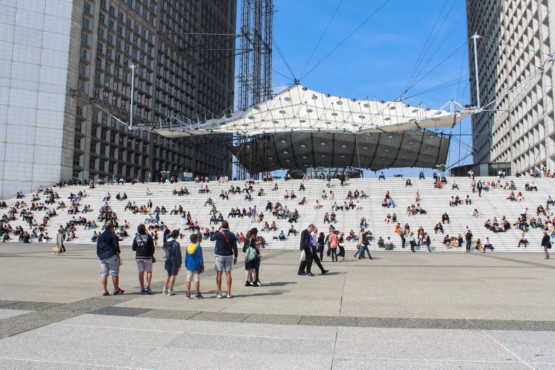 PARIS - SEPTEMBER 04: View of La Defense on September 04, 2012 ...