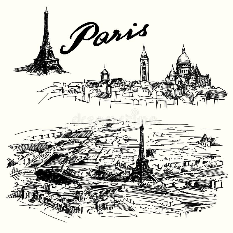 Paris stock vector. Illustration of city, landmark, destination - 49494028