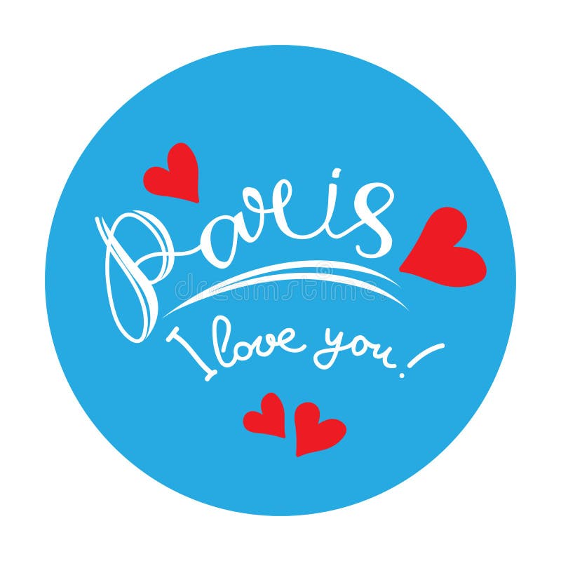 Paris two hearts stock vector. Illustration of france - 83122545