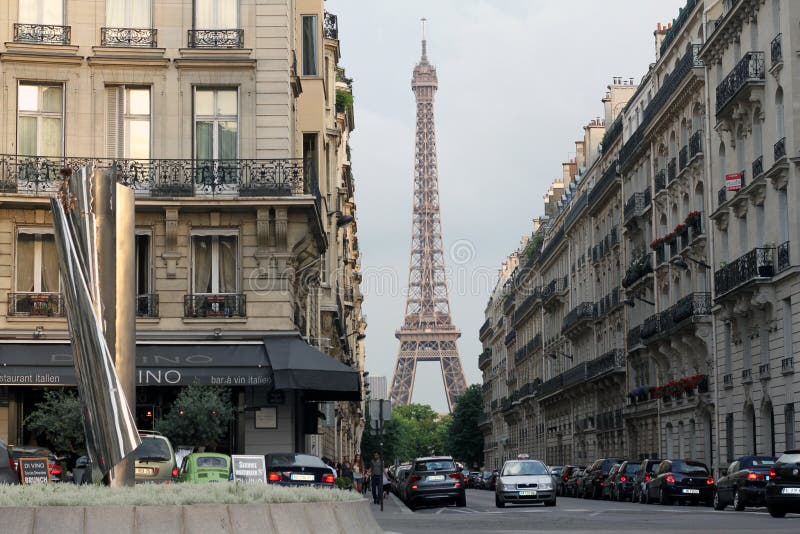 Paris Street editorial stock image. Image of paris, france - 25796624