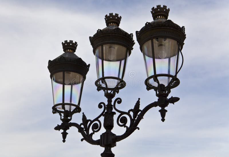 Paris Street Lamp stock photo. Image of square, place - 22938724
