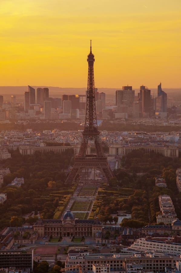 Paris at sunset editorial stock photo. Image of majestic - 37522833