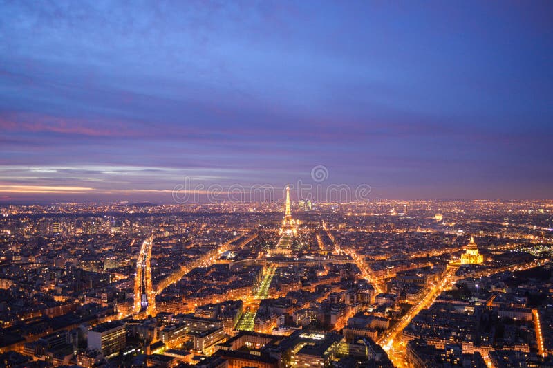 Paris at sunset editorial image. Image of worldcaptures - 89599800