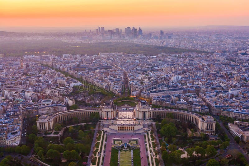 Paris from top view stock photo. Image of eiffel, france - 36118644