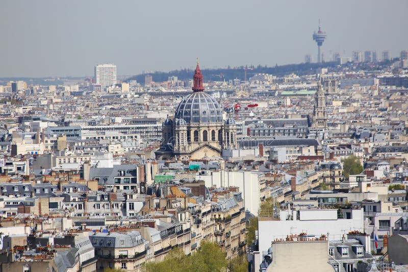 Paris from Top stock image. Image of limestone, monument - 56003405