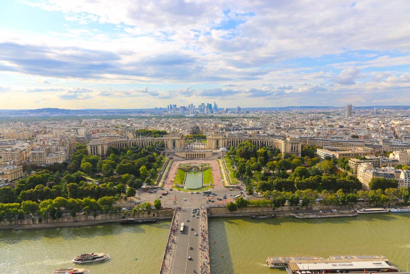 Paris from top stock image. Image of city, montjuic, exposure - 44776855