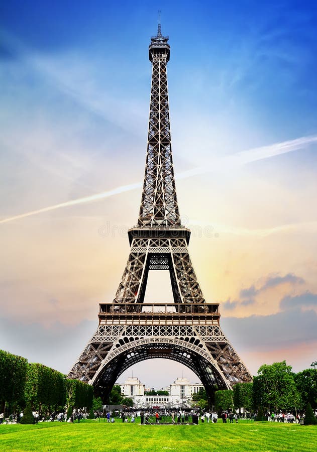 Paris Tower stock image. Image of metal, landmark, history - 20392521