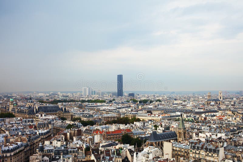 Paris townscape. stock image. Image of europe, town, famous - 35208149