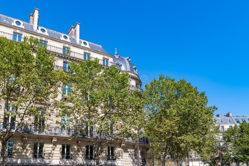 Paris, typical building stock photo. Image of french - 229713940