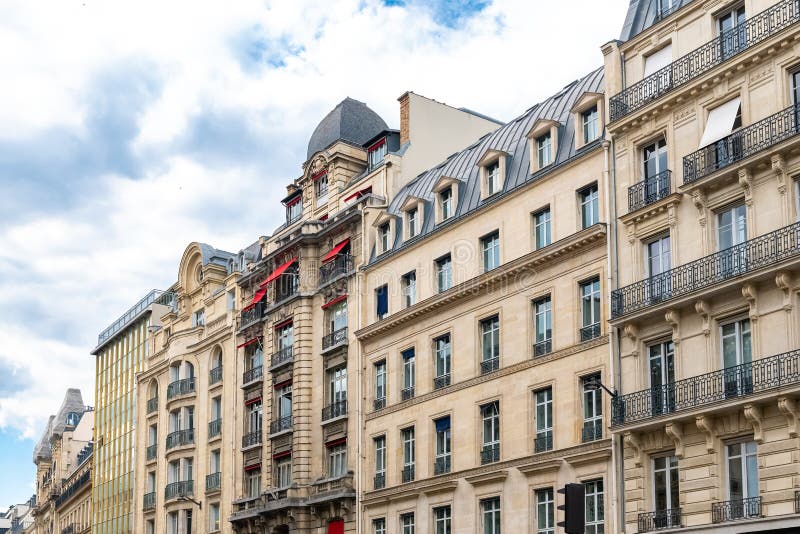 Paris, typical building editorial image. Image of capital - 223545640