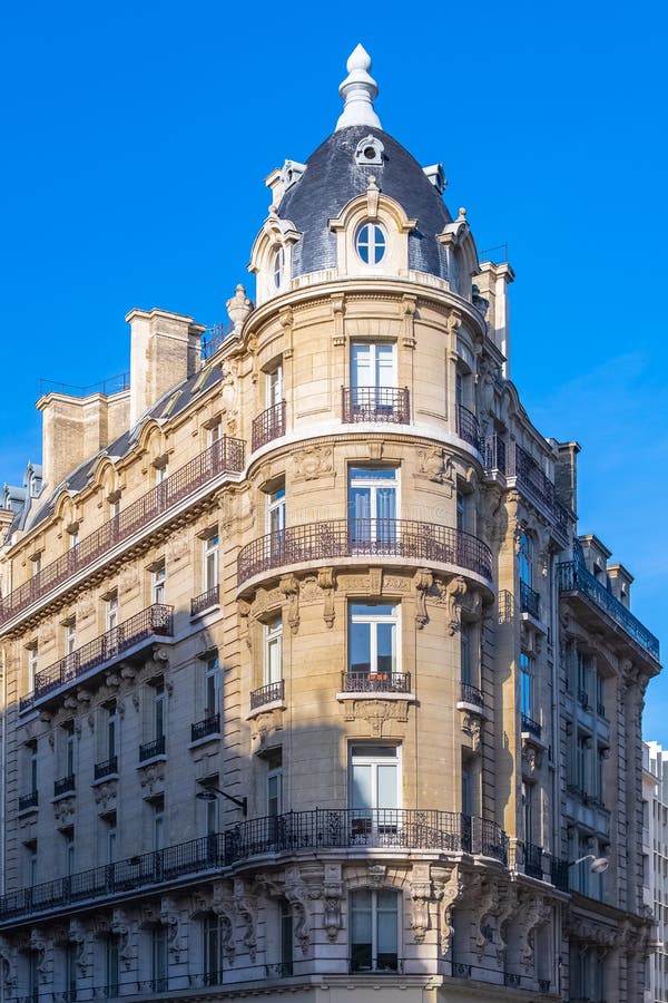 Paris, typical facade stock image. Image of ancient - 169434165