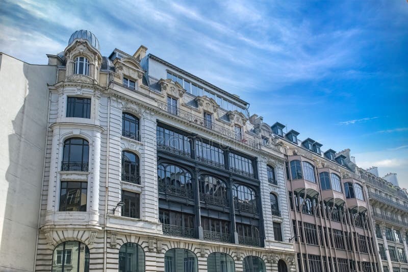 Paris, Typical Facade and Windows Stock Image - Image of city, luxury ...