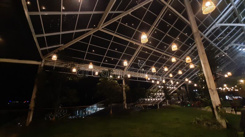 Paris Van Java at Night stock image. Image of waterfall - 202463665