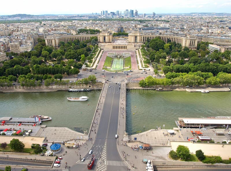 Paris view stock image. Image of metropolis, eiffel, roof - 13372965