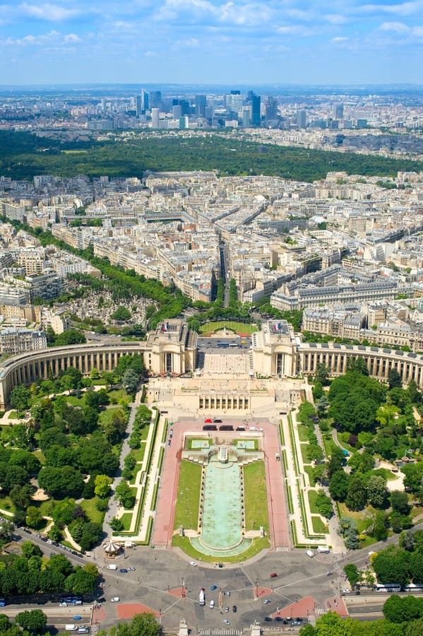Paris view stock photo. Image of aerial, tourism, eiffel - 14330426