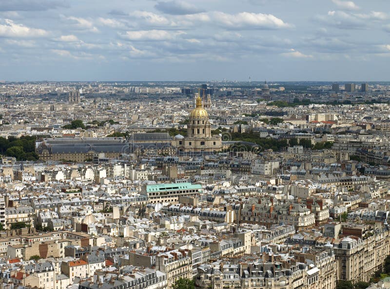 Paris view stock photo. Image of distance, cityscape - 19727244