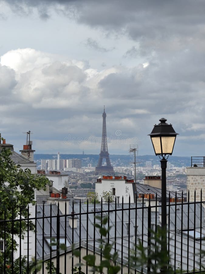 Paris view from Montmartre stock photo. Image of paris - 183432288