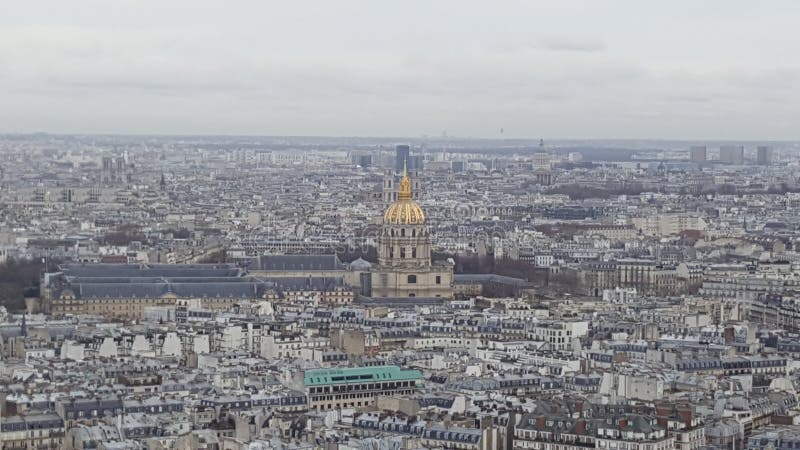 Paris View from Top of Eiffel Tower Stock Image - Image of city, paris ...