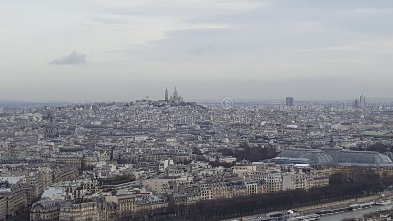 Paris City View from Top of Eiffel Tower Stock Image - Image of city ...