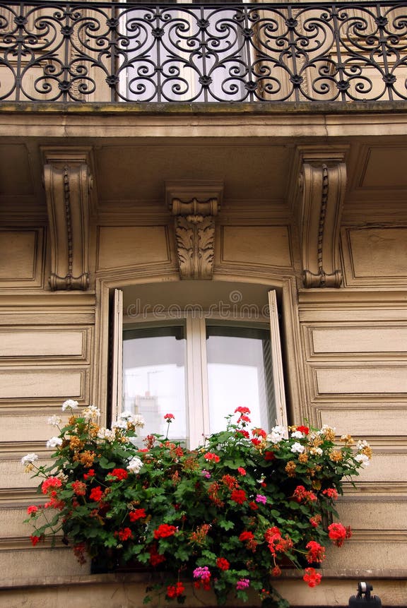 Paris windows stock photo. Image of culture, architecture - 1483096