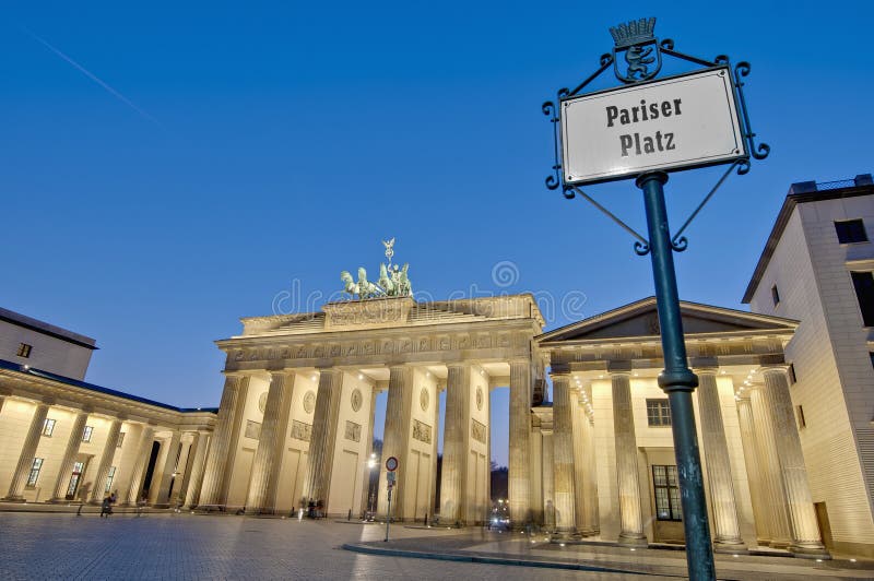 The Pariser Platz at Berlin, Germany Stock Image - Image of ...