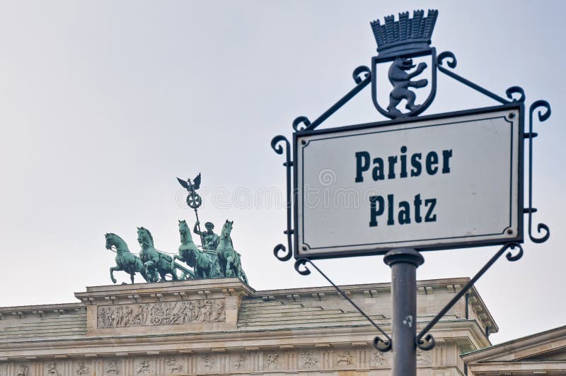 The Pariser Platz at Berlin, Germany Stock Photo - Image of destination ...