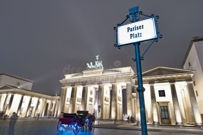 The Pariser Platz at Berlin, Germany Stock Photo - Image of city ...