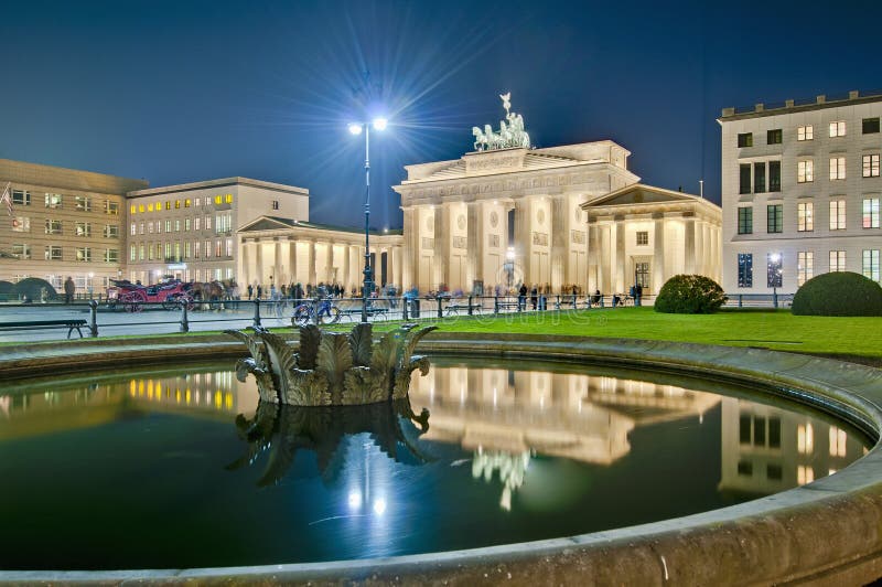 The Pariser Platz at Berlin, Germany Stock Photo - Image of brandenburg ...
