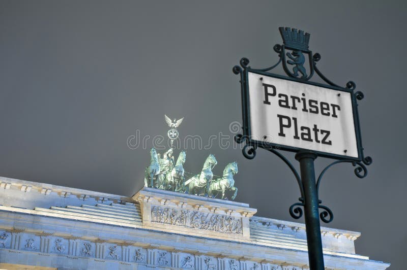 The Pariser Platz at Berlin, Germany Stock Image - Image of europe ...
