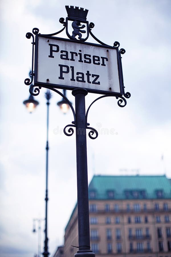 Pariser Platz stock image. Image of germany, sign, platz - 52863205