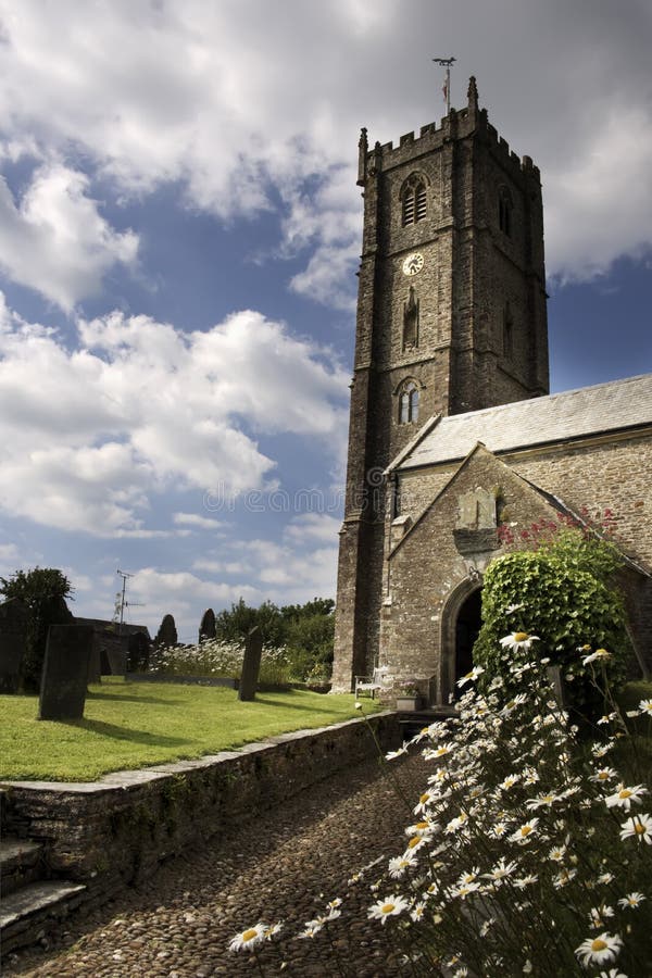 Parish church stock image. Image of berrynarbor, devon - 10673035