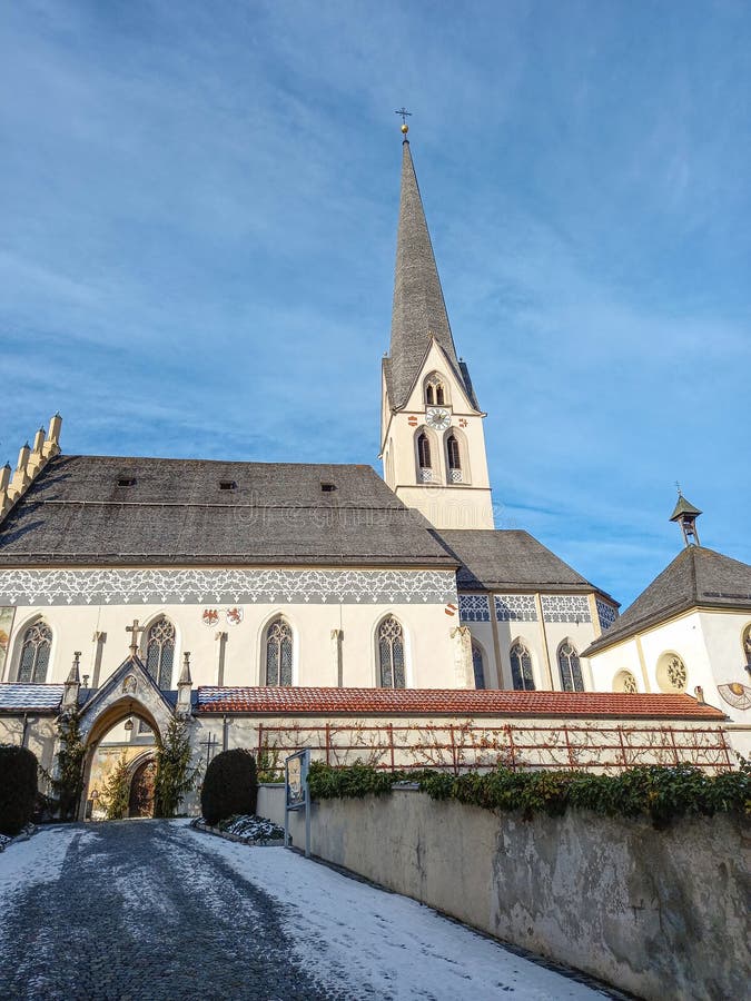 The Parish Church of the Assumption of Mary in Imst Stock Image - Image ...