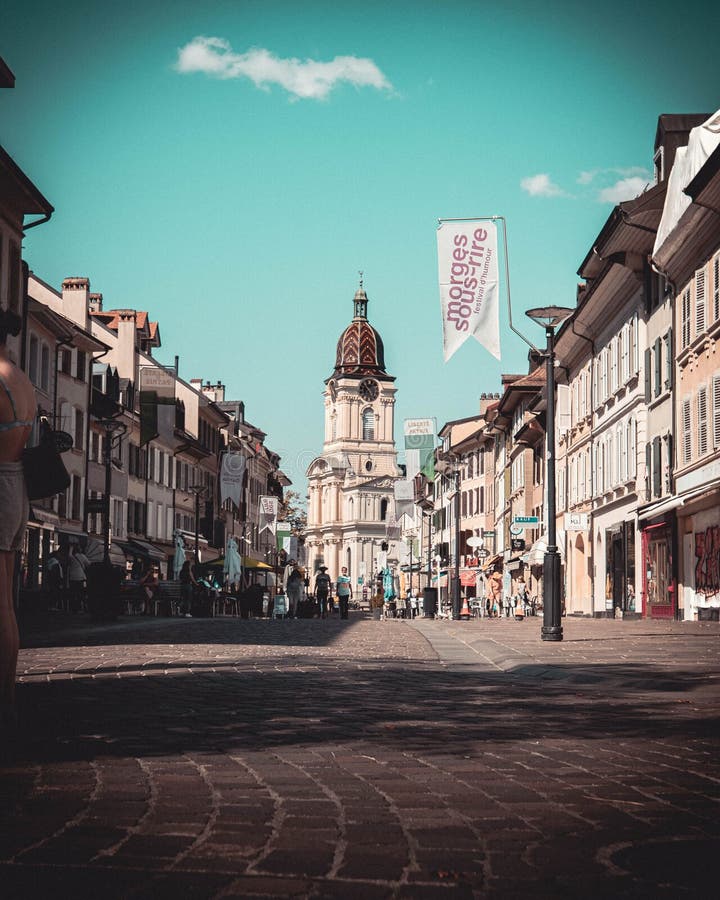 Parish Church in Morges, Switzerland Editorial Photo - Image of ...