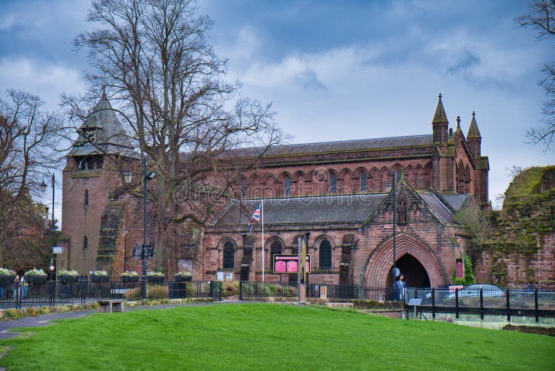 Church of Saint John the Baptist in Chester, England Stock Image ...