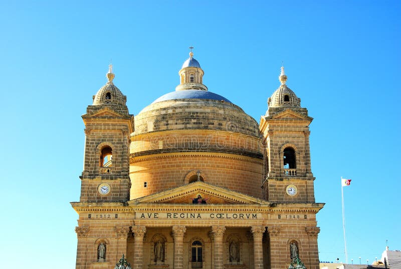 Parish Church of St. Maria, Malta Editorial Photo - Image of ...