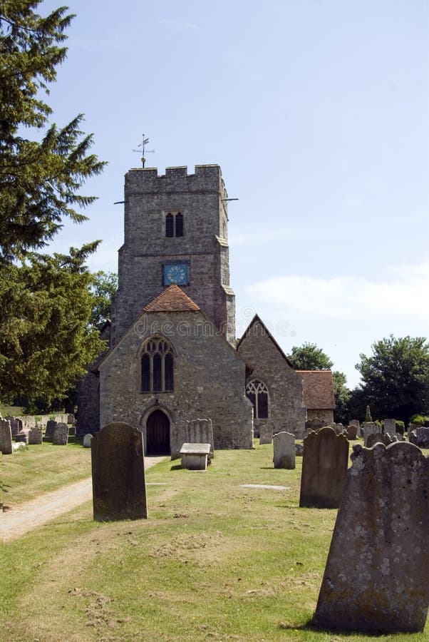 All Saints Church at Ulcombe Kent Stock Image - Image of english ...