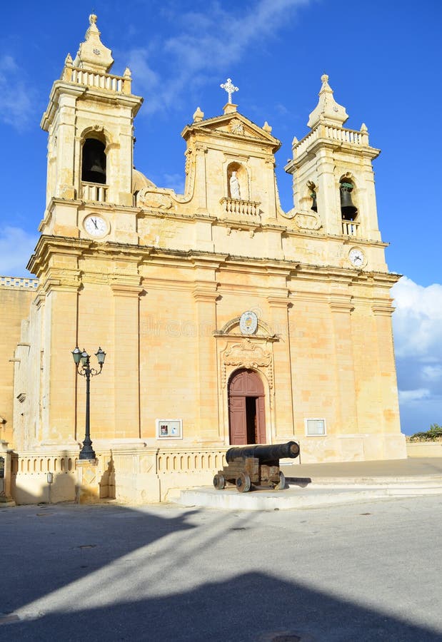 Parish Church of Zebbug - Gozo, Malta Stock Photo - Image of building ...