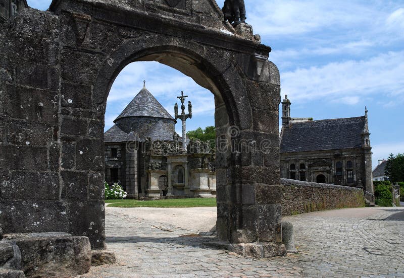 Parish Close in Saint Thegonnec in Brittany Stock Photo - Image of ...