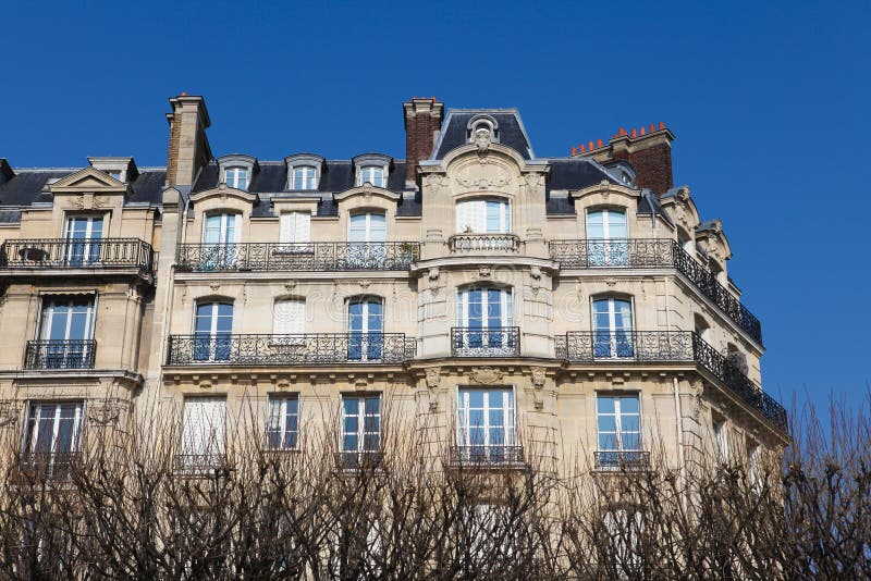 Paris Apartment block stock image. Image of apartment - 19178623