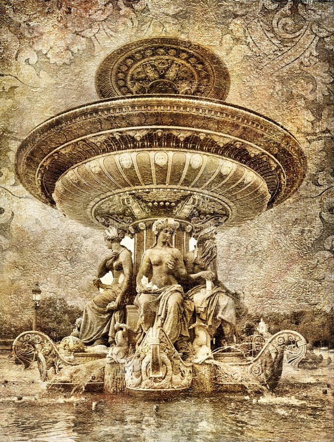 Vintage parisian almum stock image. Image of city, bridge - 16635741