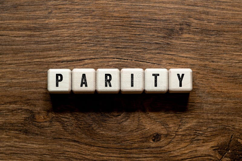 Parity - Word Concept on Building Blocks, Text Stock Image - Image of ...