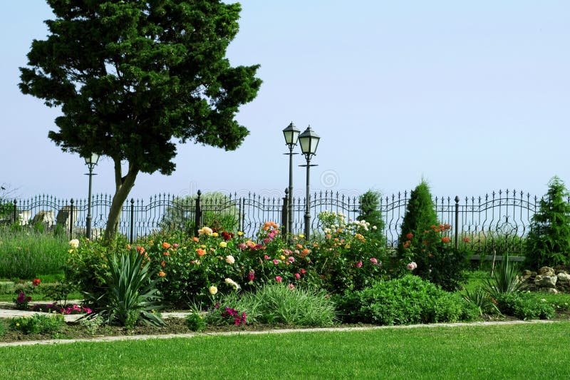 Park. stock photo. Image of bush, ground, nature, horticulture - 21319546